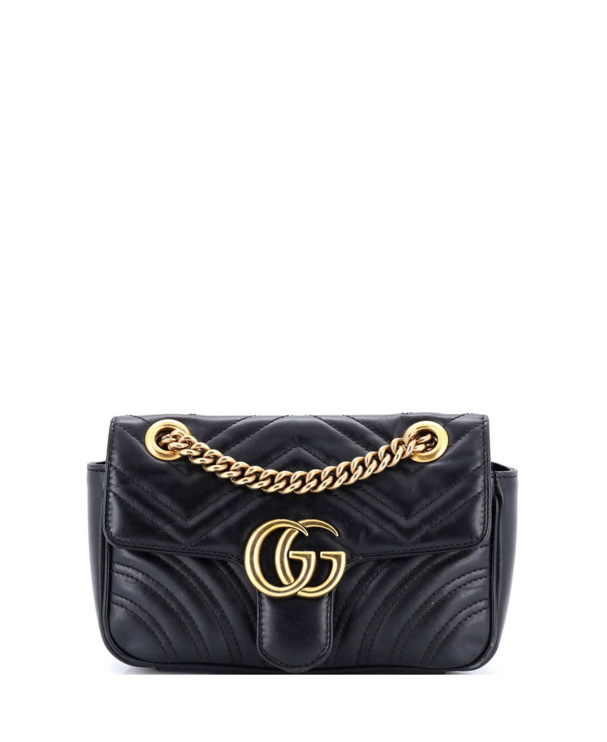 Click here for Pre-Owned Gucci Small Gg Marmont Flap Bag Matelass... prices