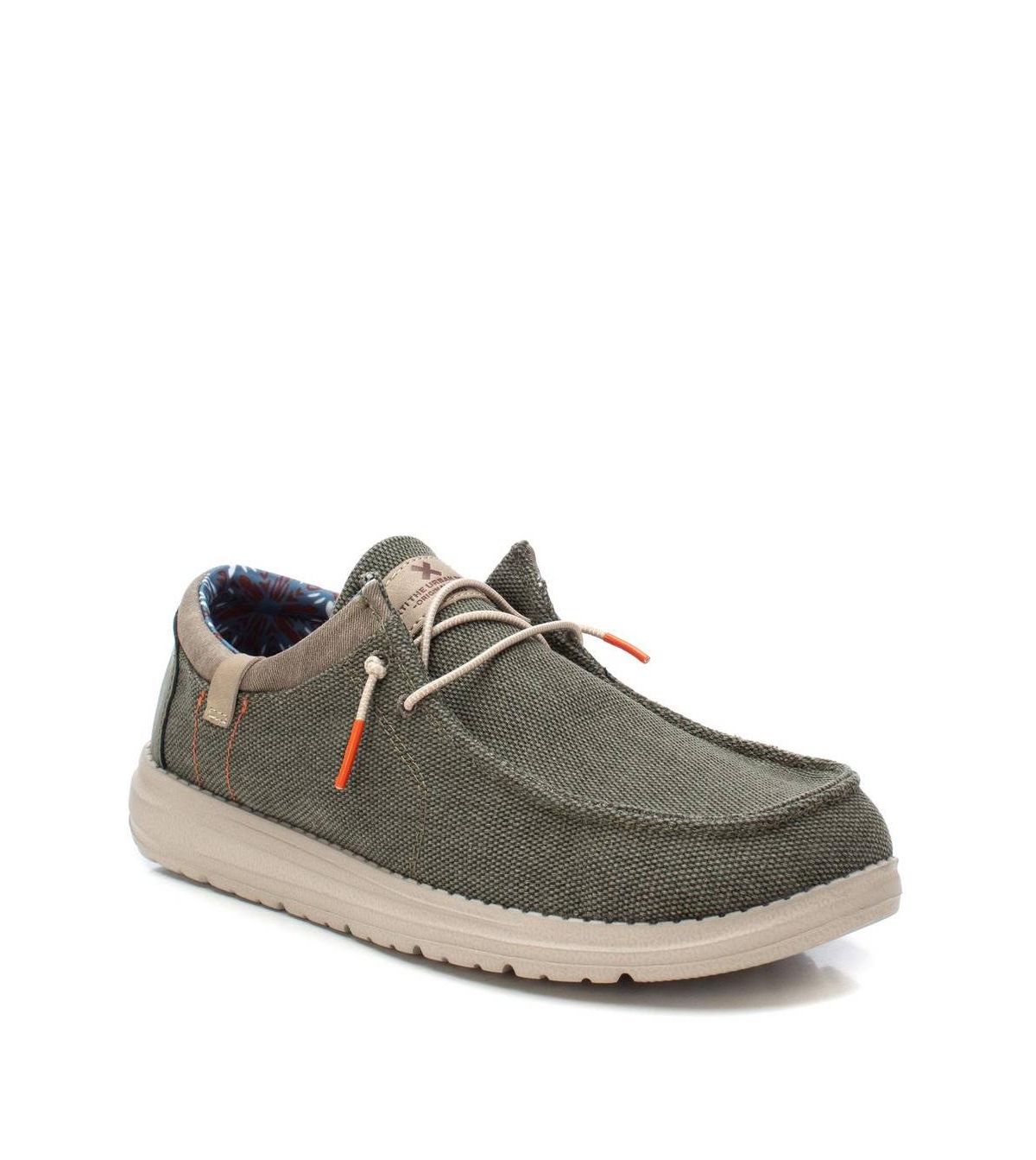 Click here for Xti Mens Comfort Canvas boat Shoes - Dark green prices