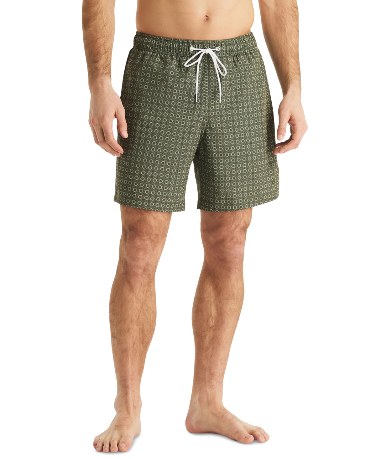 Click here for Nautica Mens Full Elastic Boxer Liner Swimsuit - B... prices