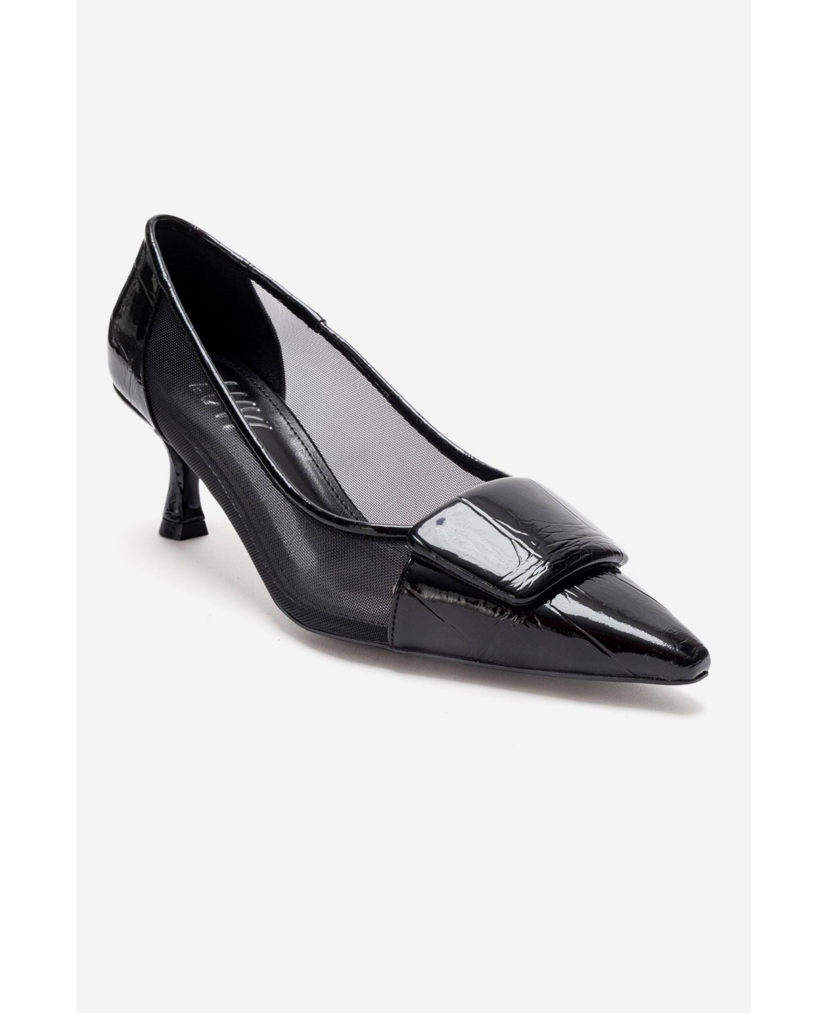 Click here for Prologue Shoes Ola Stiletto Pump - Black patent prices