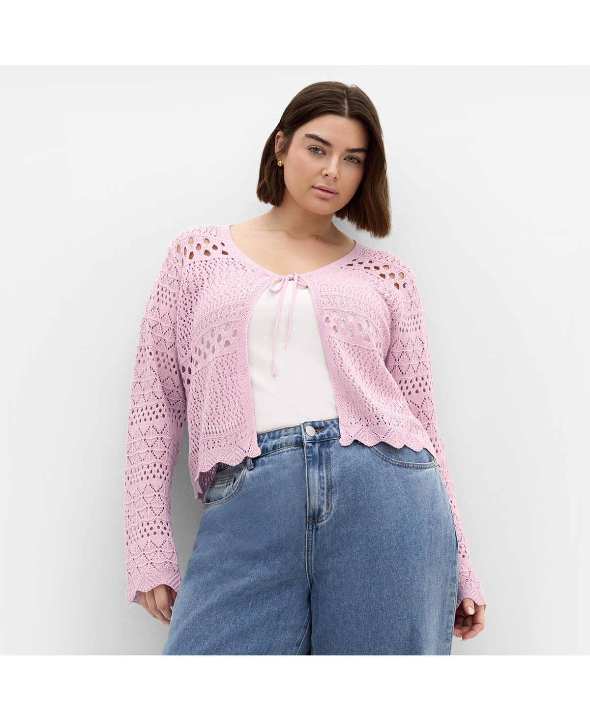 Click here for City Chic Womens Plus Size Crochet Love Top - Blus... prices