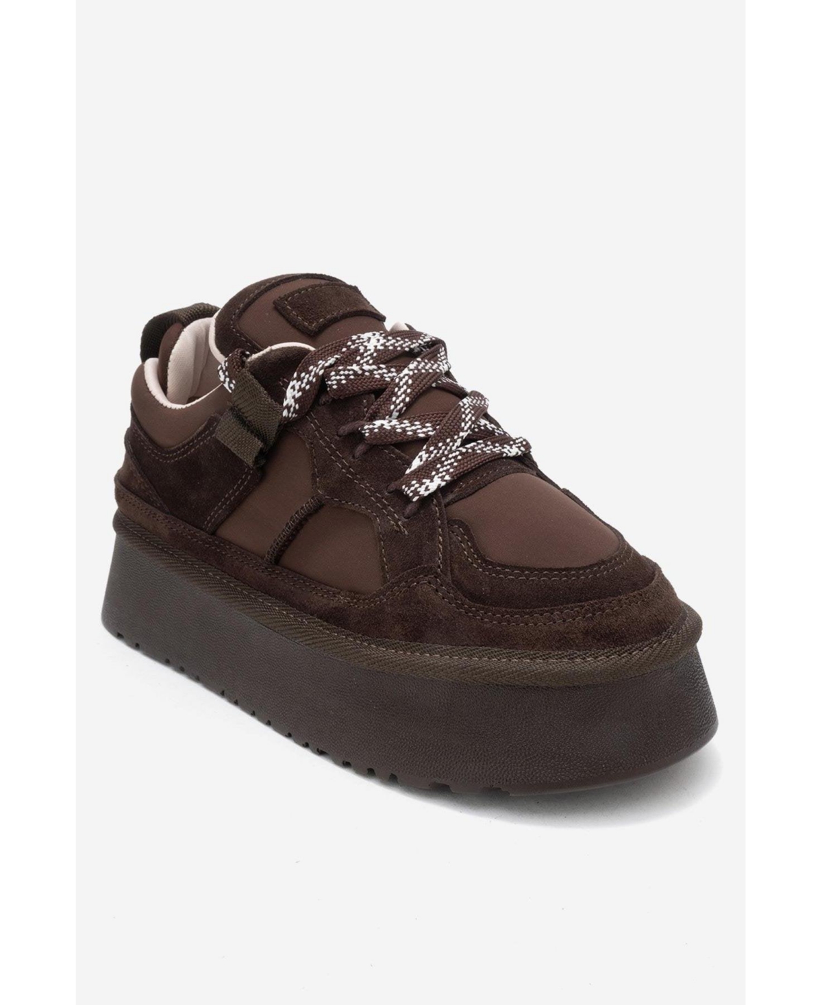 Click here for Forever & Always Shoes Womens Riven Leather Platfo... prices