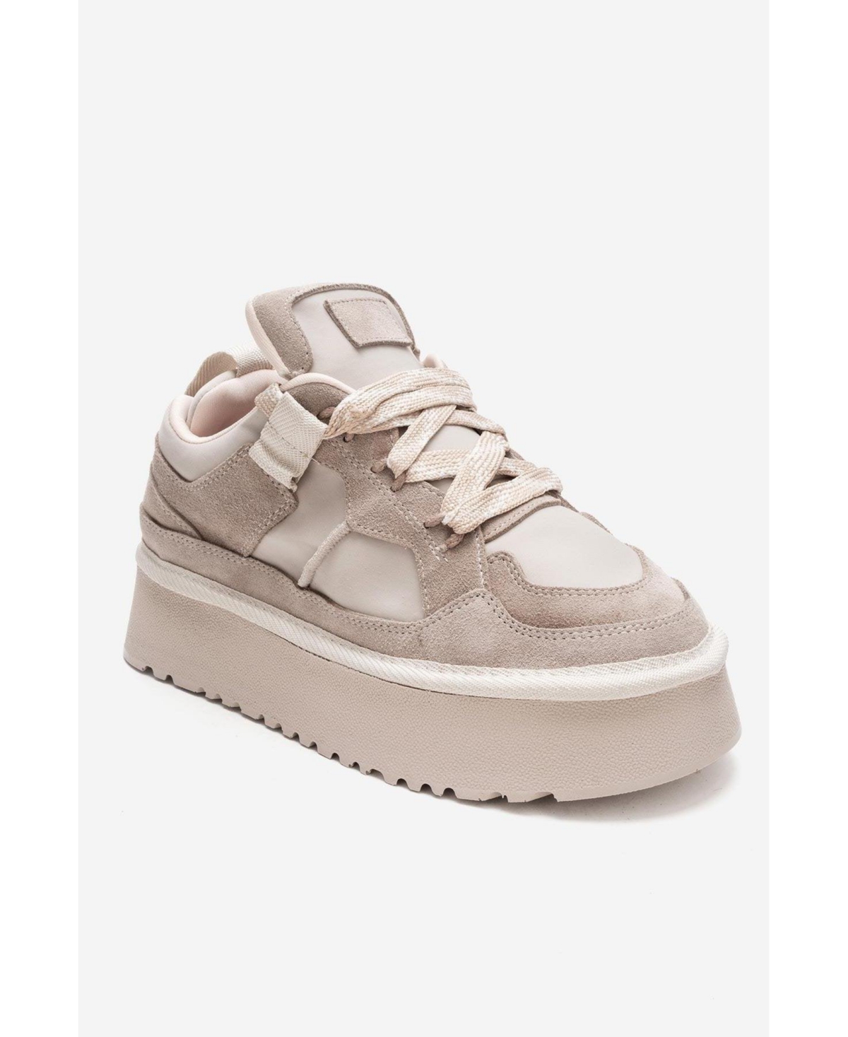 Click here for Forever & Always Shoes Womens Riven Leather Platfo... prices