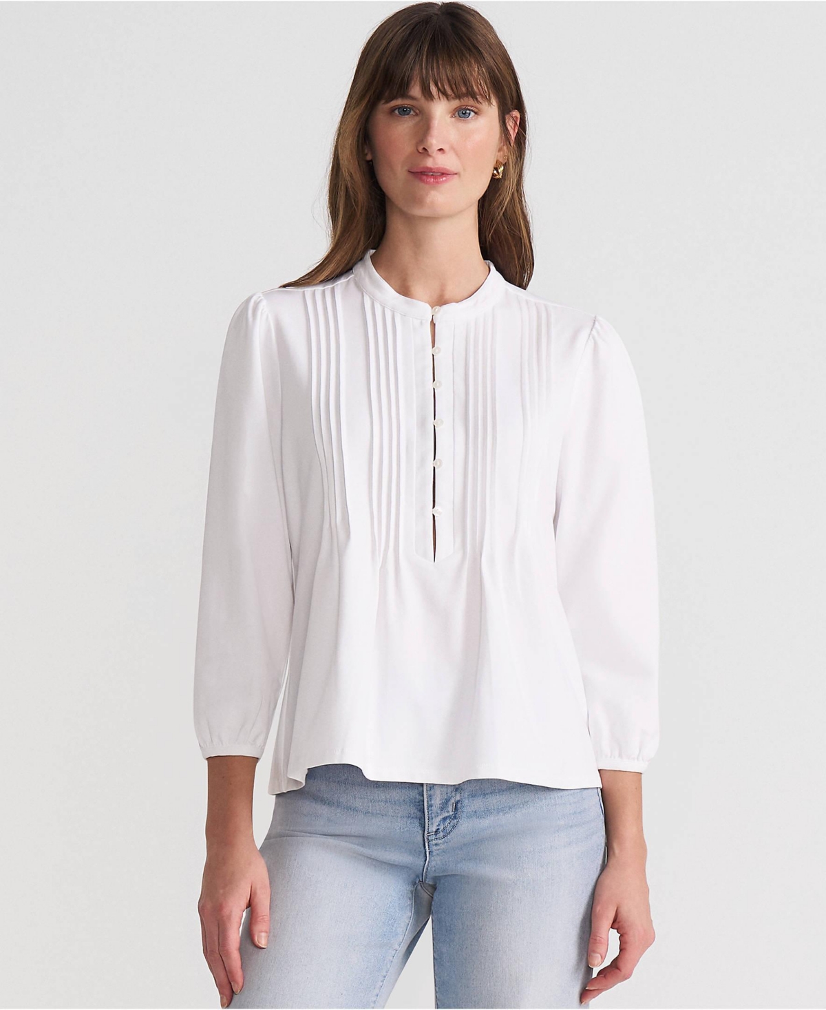 Click here for Lands End Womens Lightweight Jersey Button Pintuck... prices