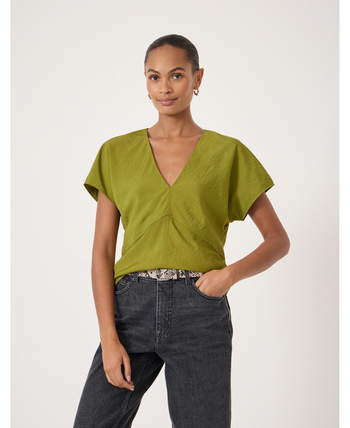 Click here for Hush Womens Grace Air Flow Short Sleeve Top - Dark... prices