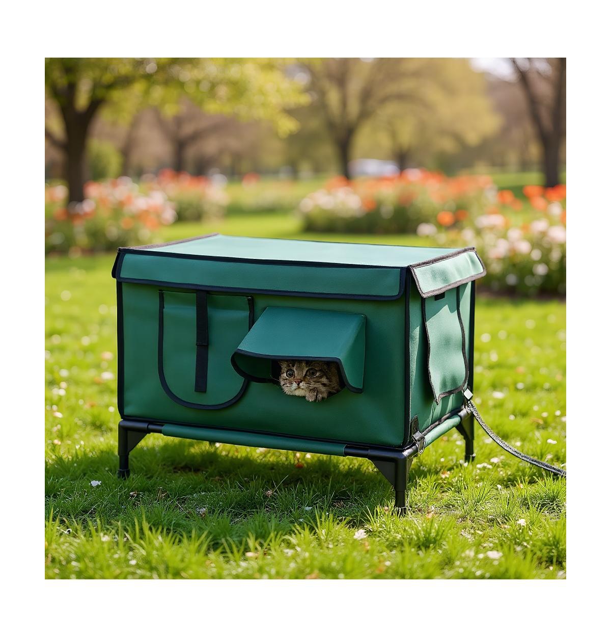 Click here for Zeus and Ruta Waterproof Heated Cat House Outdoor... prices