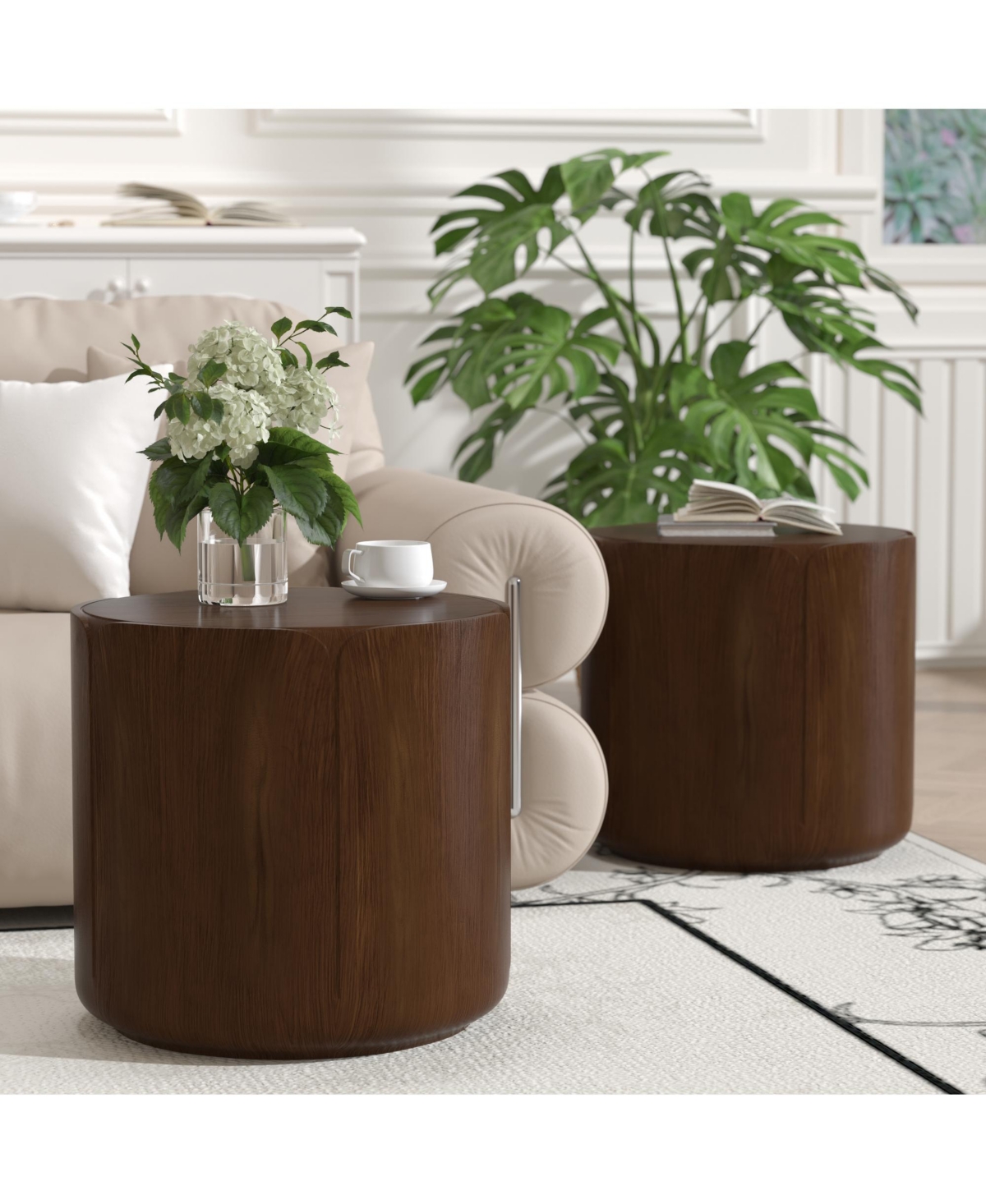 Click here for Clihome Round Outdoor Indoor Side Table Set  Moder... prices