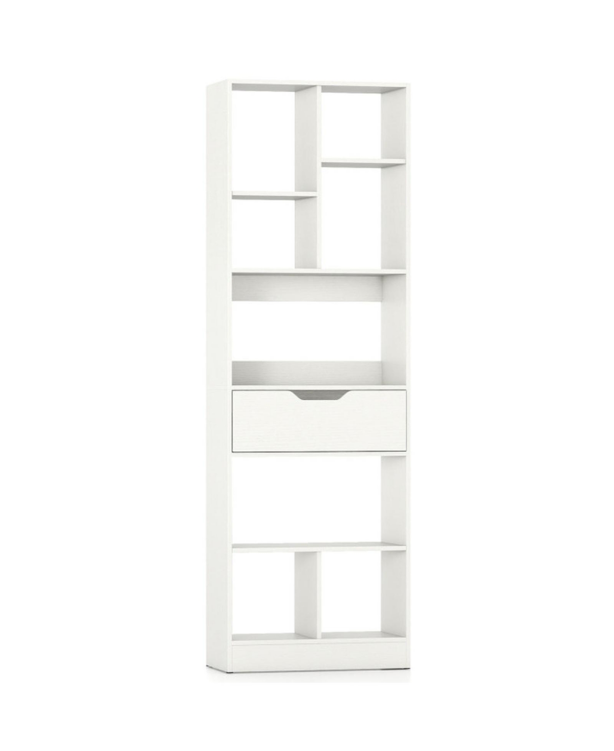 Click here for Gouun 61-Inch Tall 8-Cube Bookcase with Drawer - W... prices