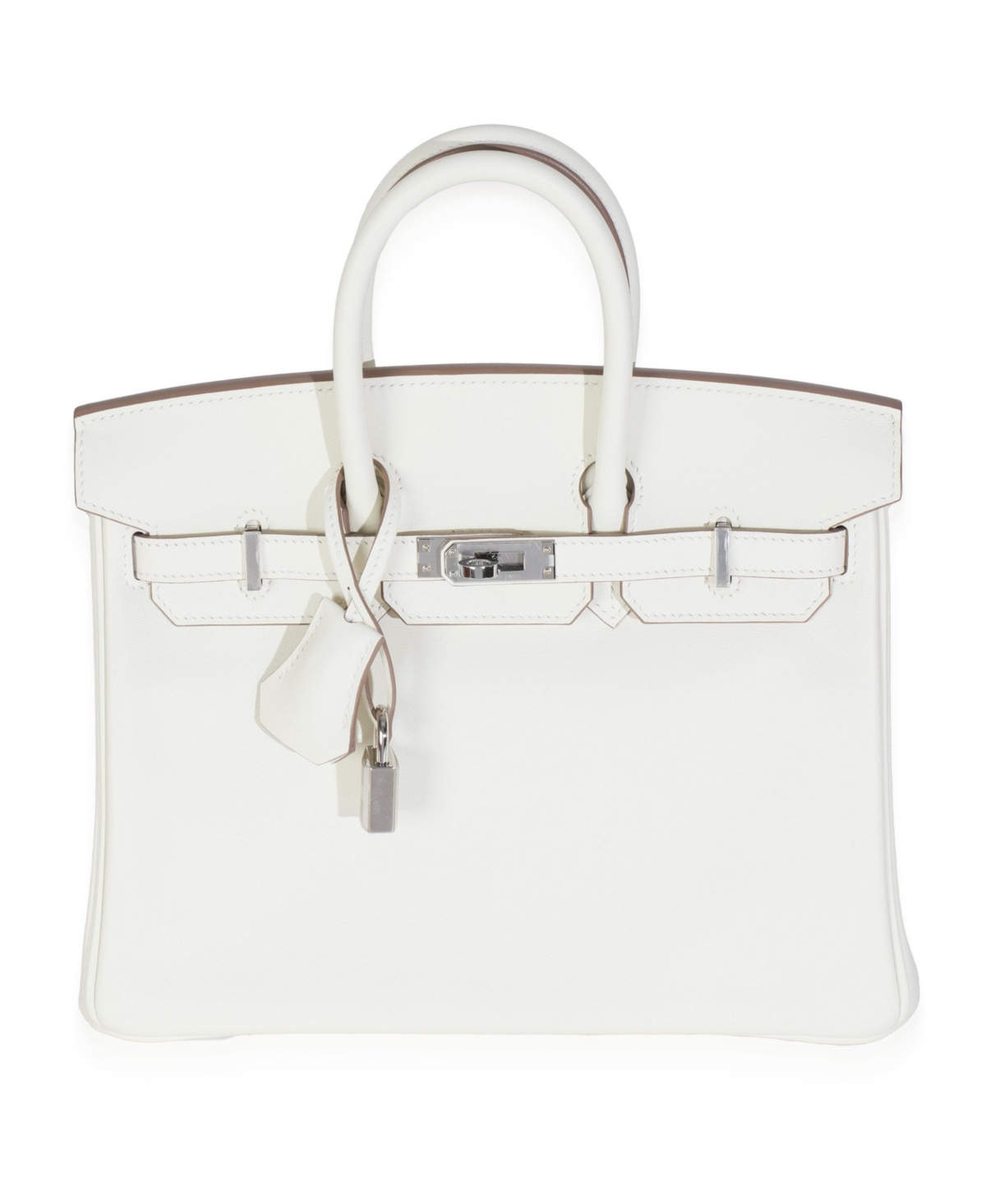 Click here for Pre-Owned HERMES Mushroom Swift Birkin 25 Phw - Wh... prices