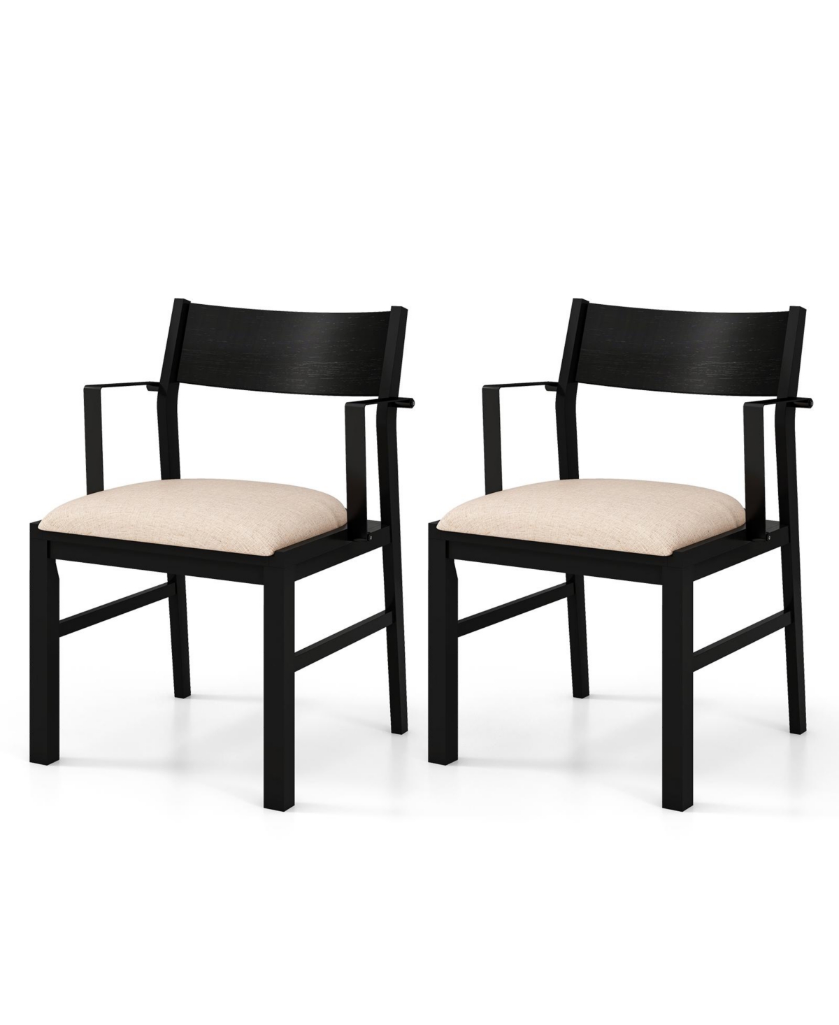 Click here for Slickblue Dining Chair Set of 2 with Contoured Bac... prices