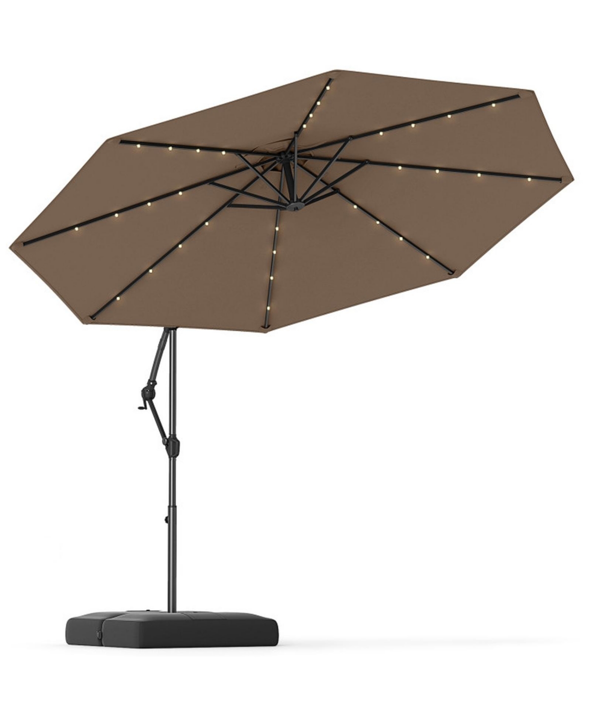 Click here for Gouun 10 ft Solar Led Offset Hanging Umbrella with... prices