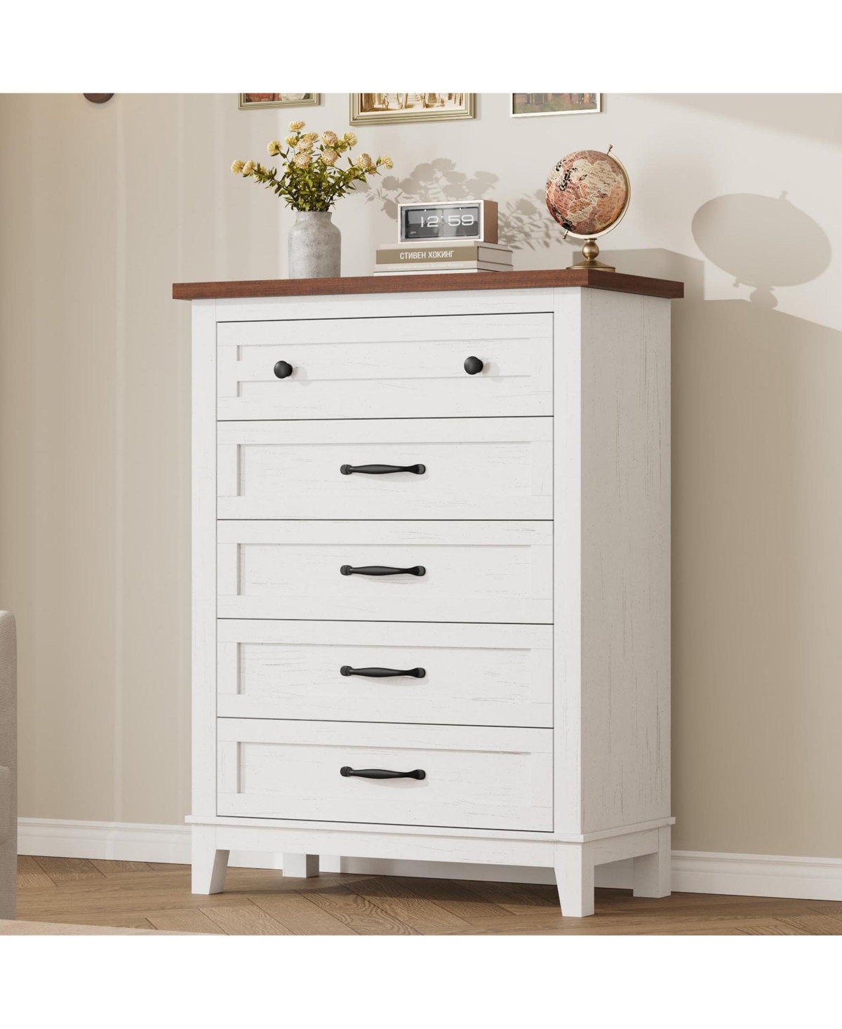 Click here for gaomon 5 Dresser for Bedroom  41.3 in Tall Vertica... prices