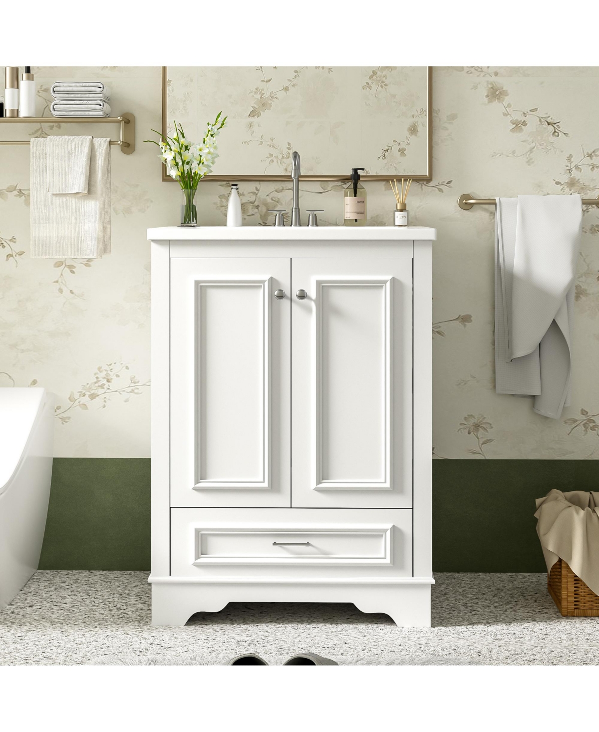Click here for Busdays 24 Inch Bathroom Vanity with Ceramic Sink... prices