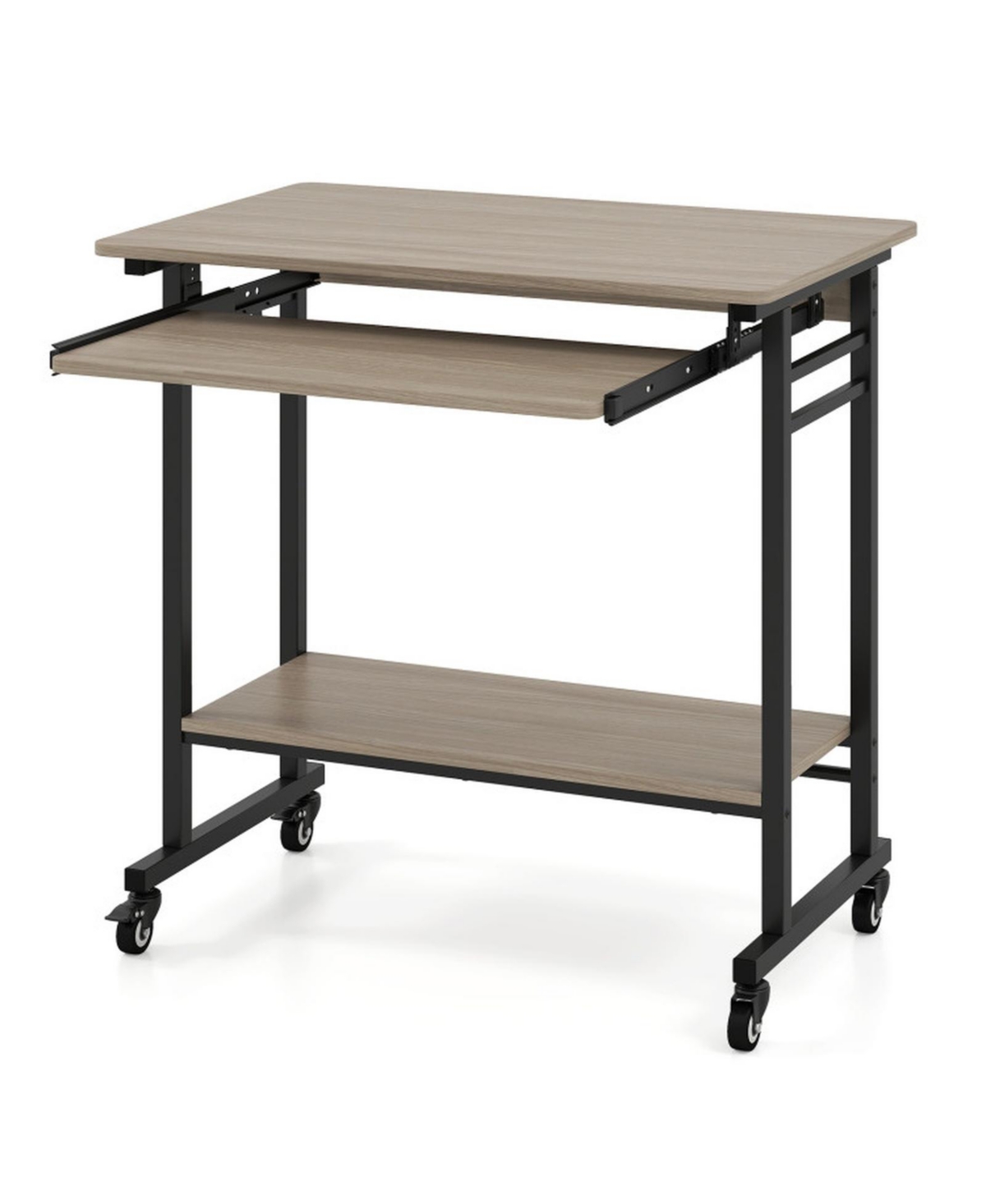 Click here for Gouun Rolling Computer Table with Pull-out Keyboar... prices