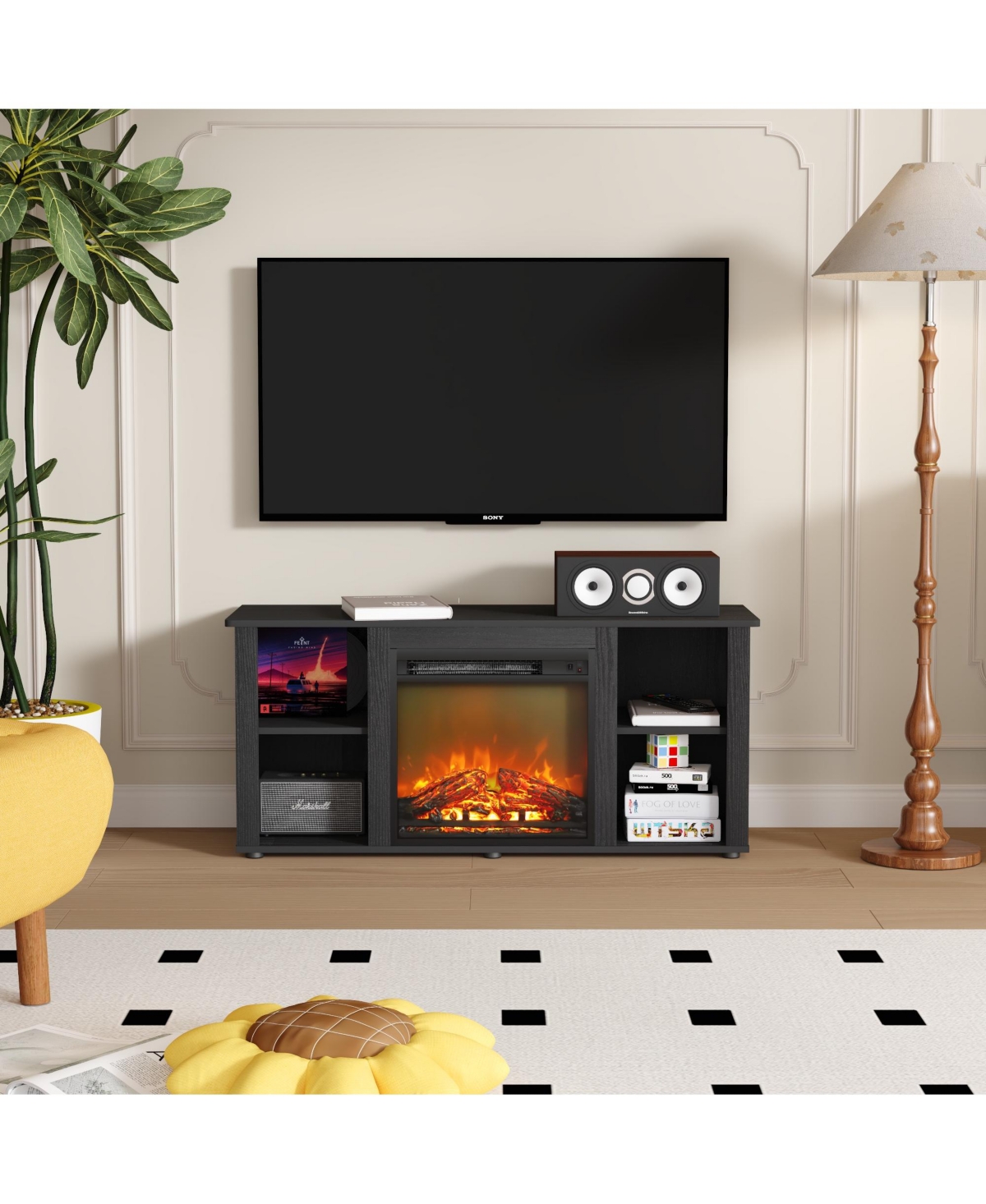 Click here for Homlux Modern Electric Fireplace Tv Stand for TVs... prices