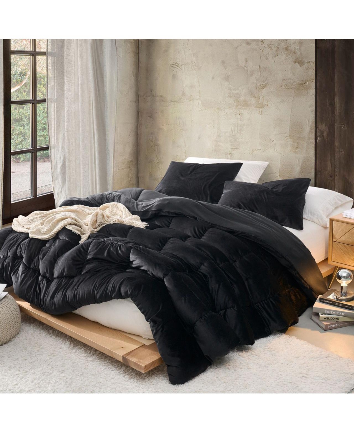 Click here for Coma Inducer Fabric Fetish Comforter - Black prices