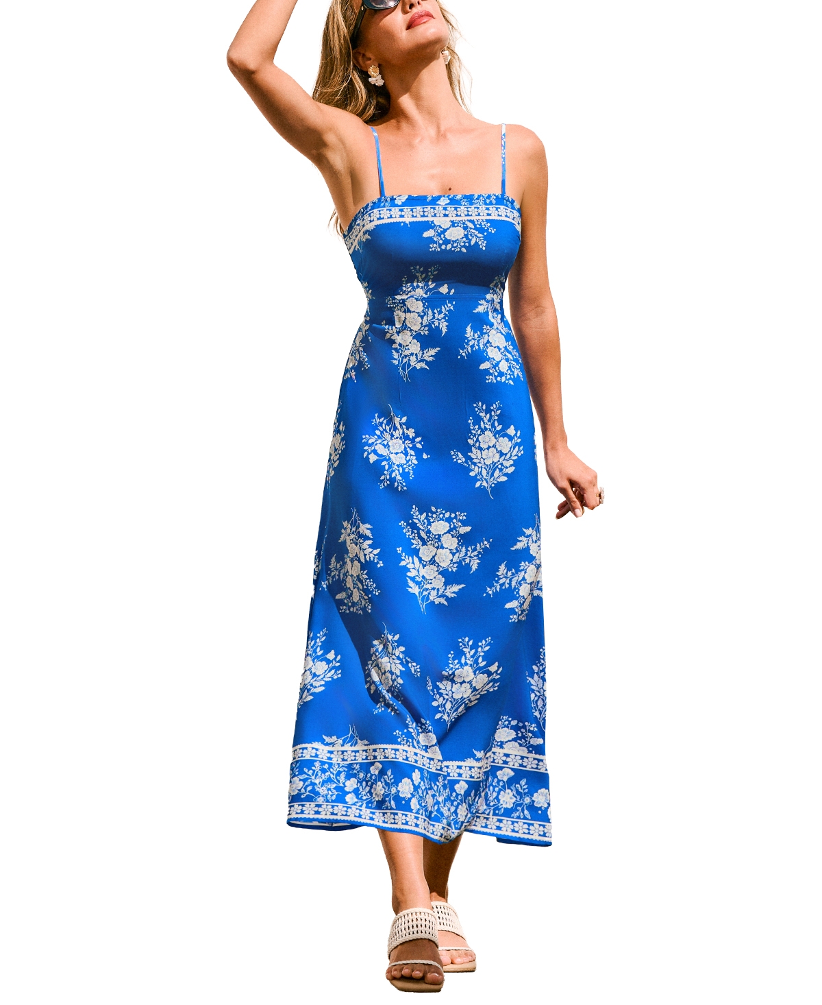 Click here for Cupshe Womens Too Hot to Care Floral Maxi Beach Dr... prices