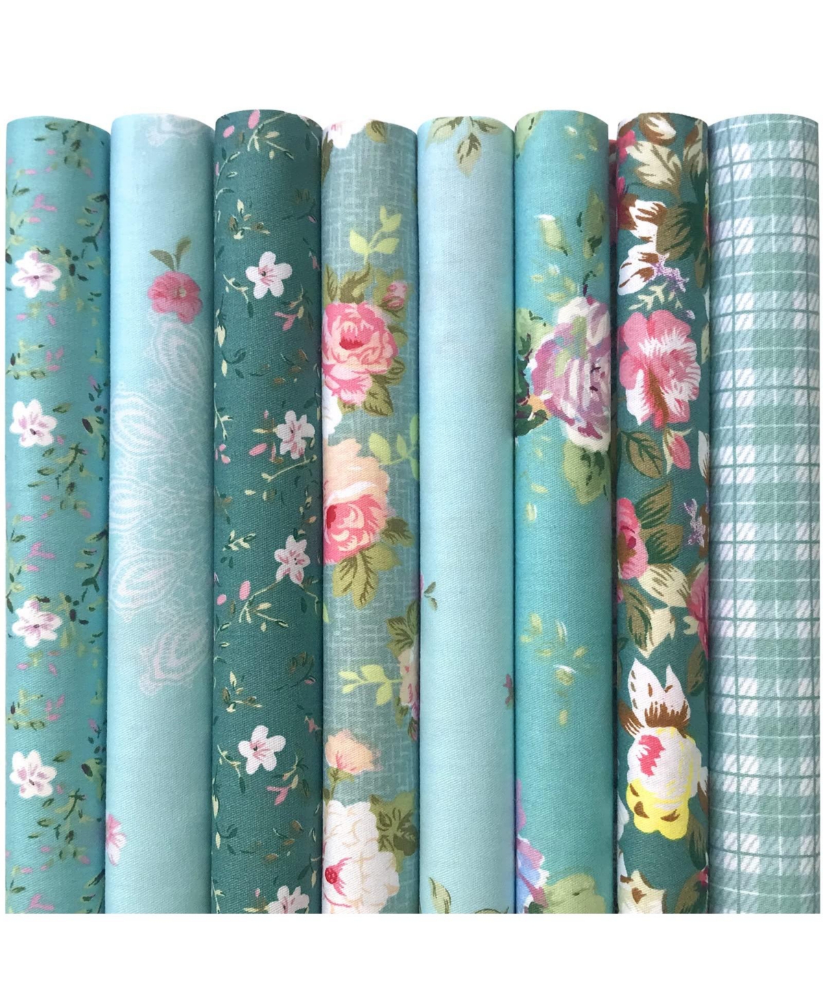 Click here for Gnuadz 8pcs 18x22 Cotton Fabric Fat Quarters Flora... prices