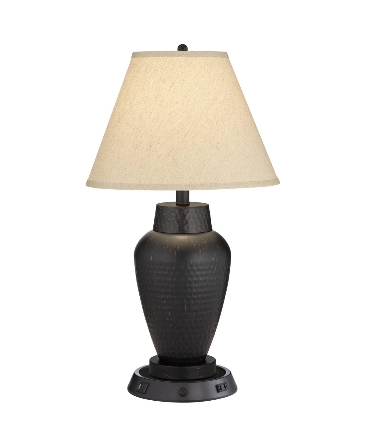 Click here for Regency Hill Auburn Rustic Farmhouse Table Lamp 25... prices