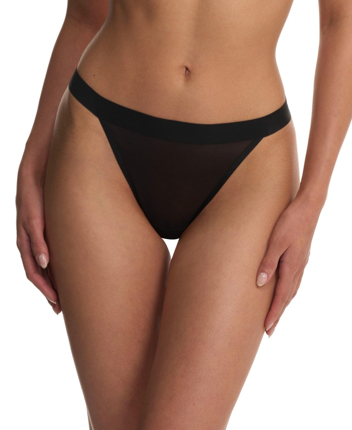 Click here for Natori Womens True Zen Mesh Thong - Black prices