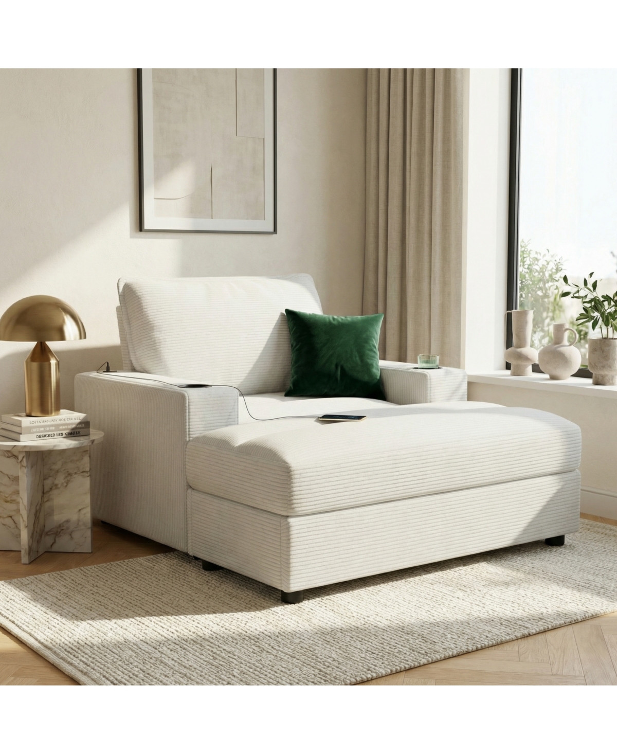 Click here for Rainsken 42.8" Oversized Chaise Lounge Chair... prices