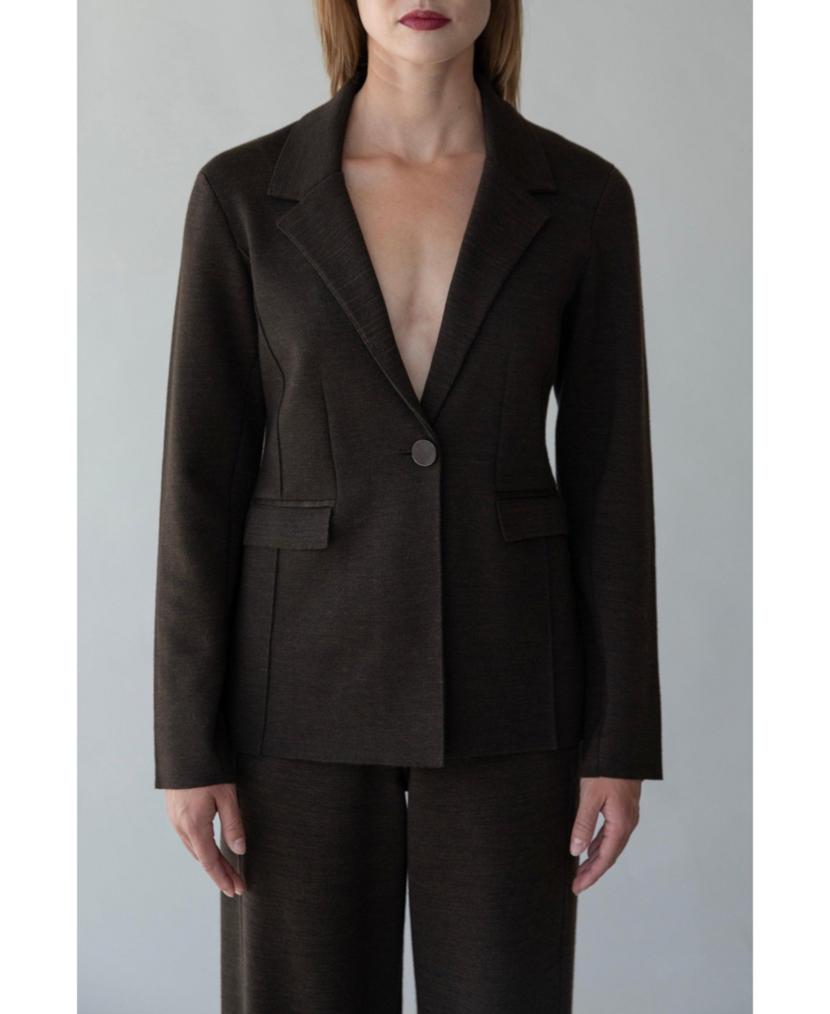 Click here for Sskein Womens Gabi Blazer - Cocoa prices