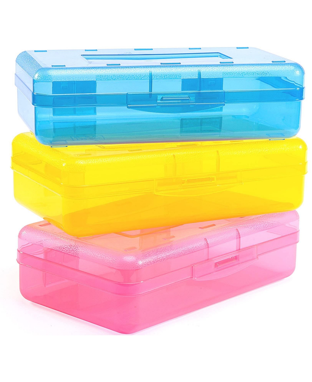 Click here for Gnuadz 3 Pack Pencil Case Hard Box Clear Pen Organ... prices
