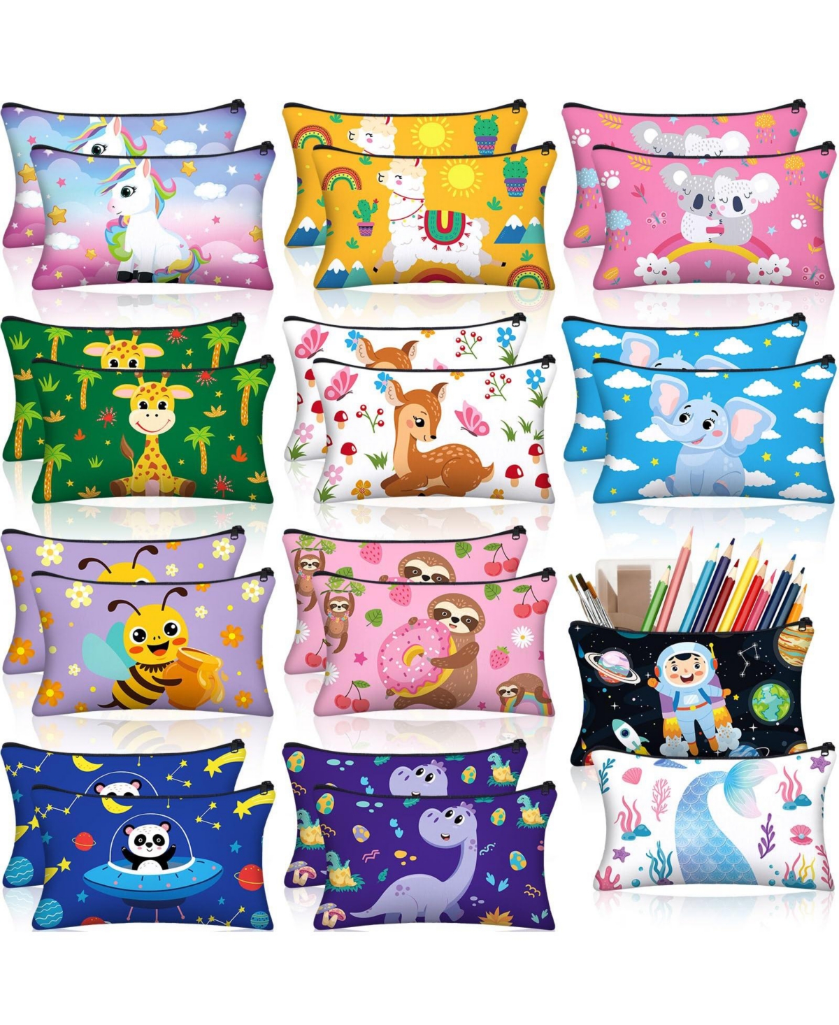 Click here for Gnuadz Cute Animal Zipper Pencil Case Canvas Pen B... prices