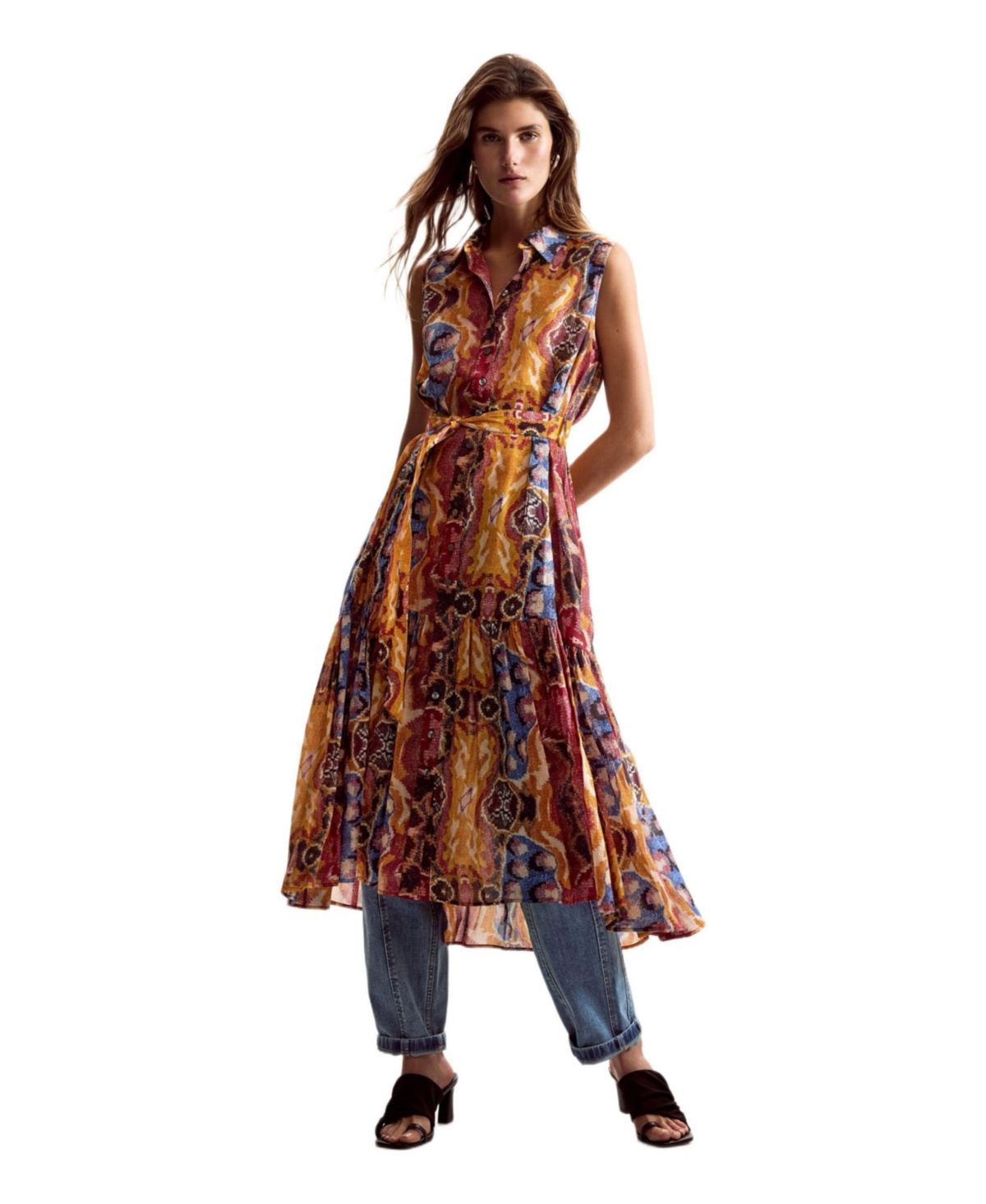 Click here for Desigual Womens Ethnic Style Dress - Multi prices