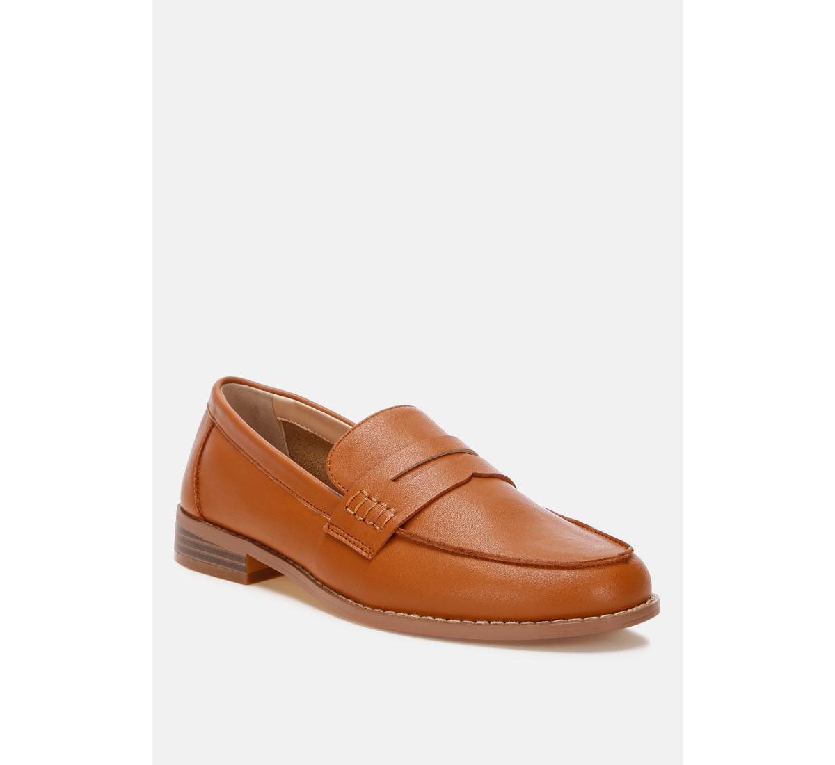Click here for London Rag Womens Reiga Low Block Heel Loafers - T... prices