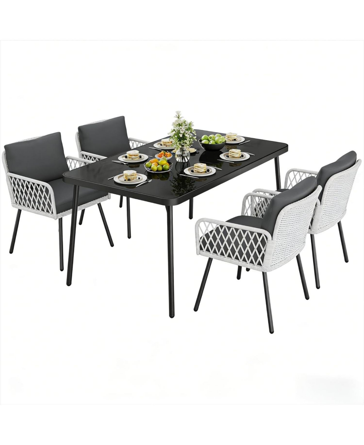 Click here for gaomon 5 Piece Patio Dining Set  Outdoor All-Weath... prices
