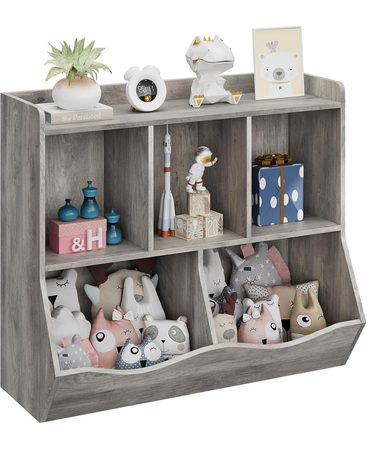 Click here for gaomon Toy Storage Organizer Kids Bookshelf 5 Cubb... prices