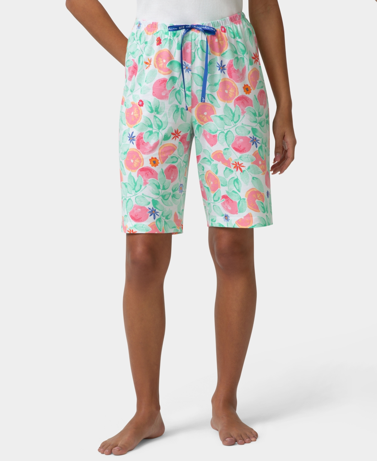 Click here for Hue Womens Chalk Dot Pj Bermuda - Squeeze Please prices