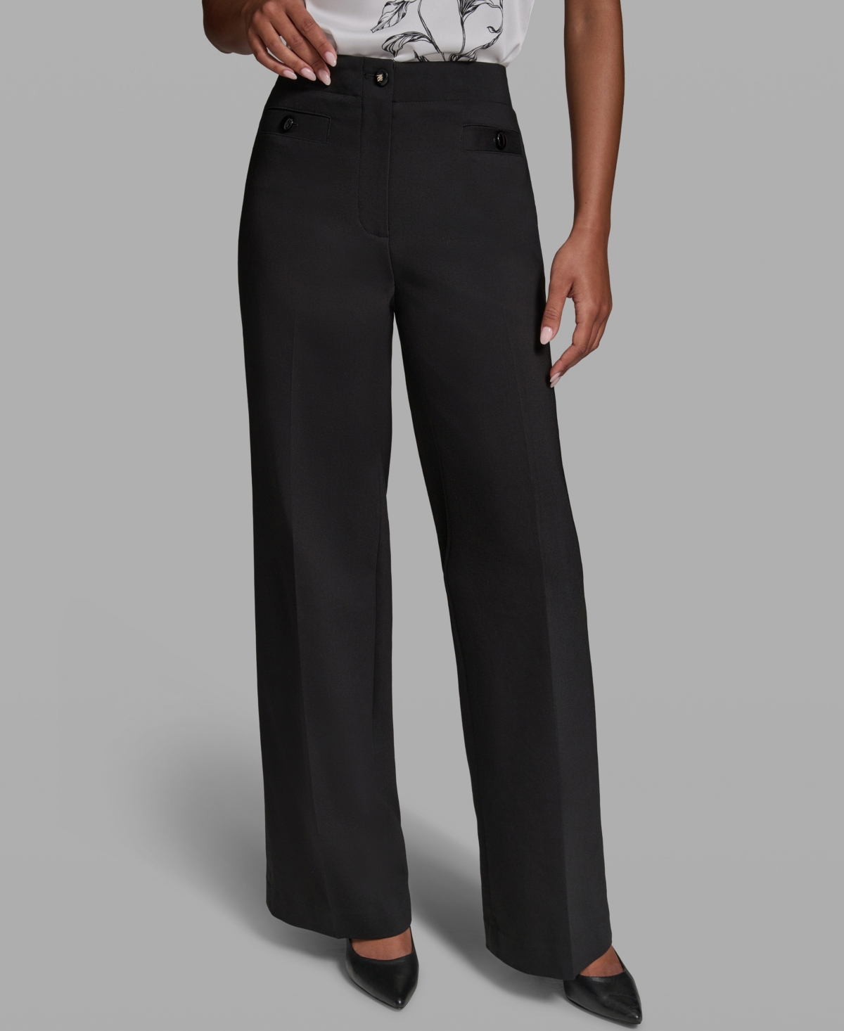 Click here for Karl Lagerfeld Paris Womens Wide-Leg Full Length P... prices