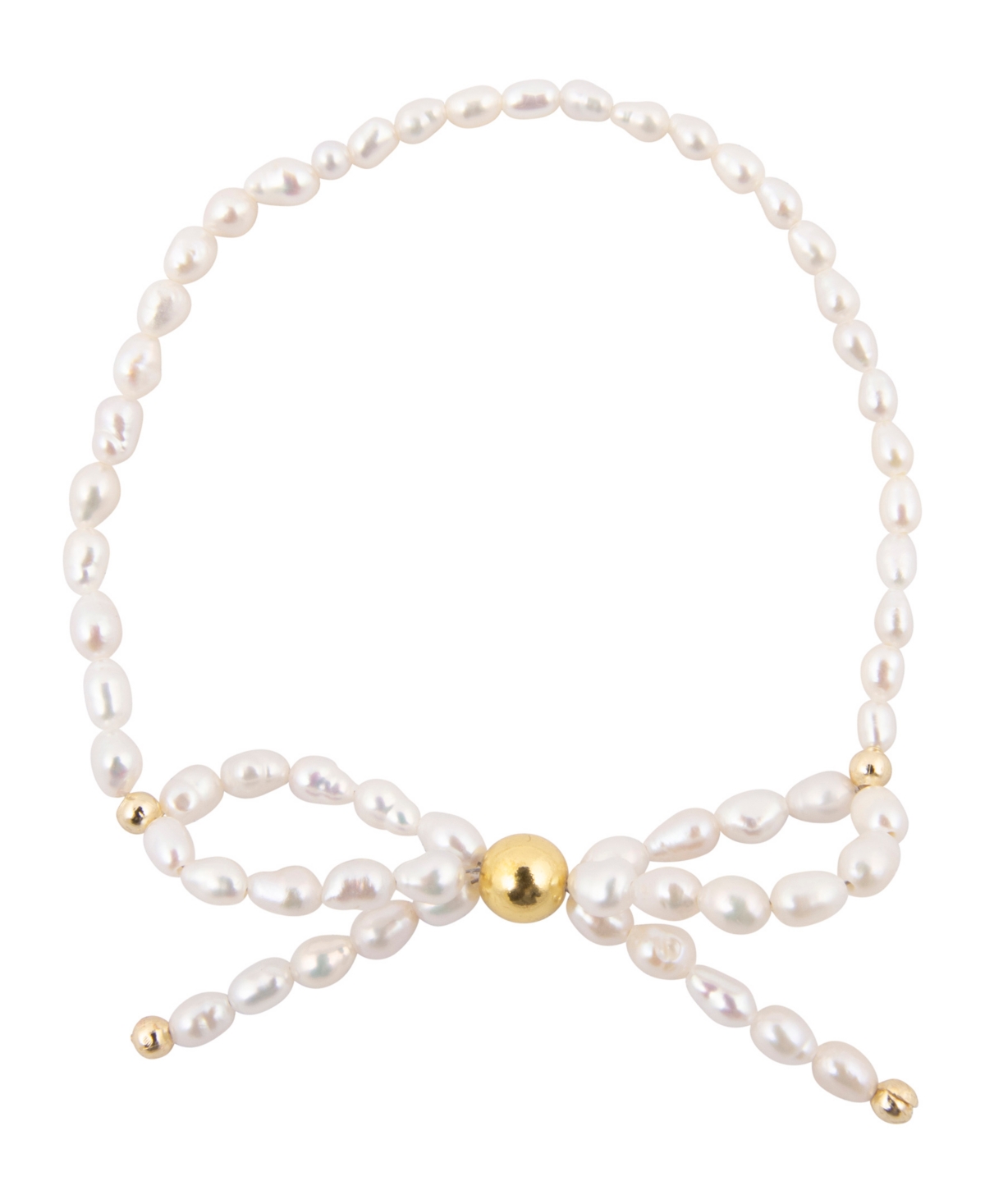 Click here for Barse White Freshwater Pearl Bow Stretch Bracelet... prices