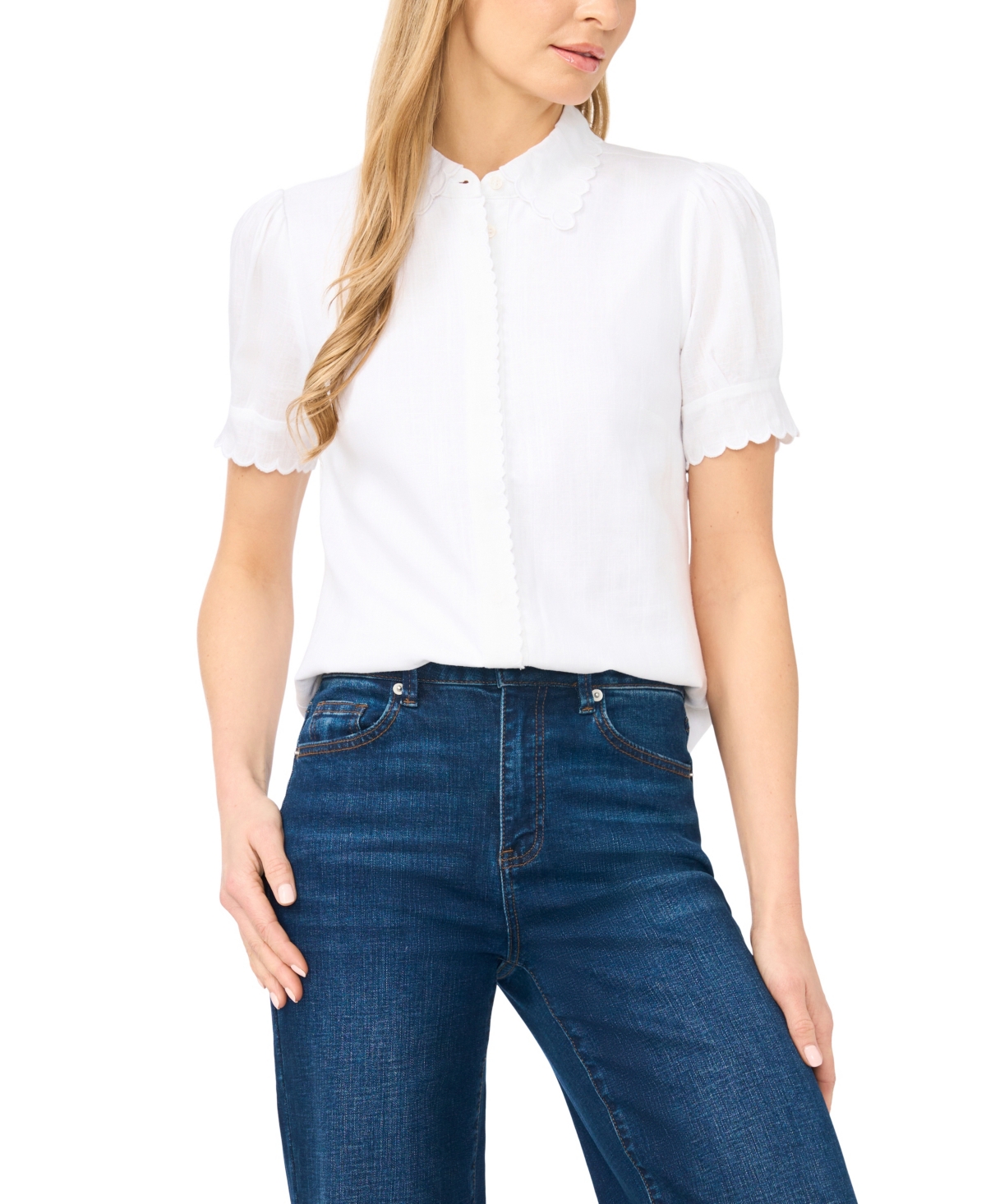 Click here for CeCe Womens Short-Sleeve Collared Button Up Shirt... prices