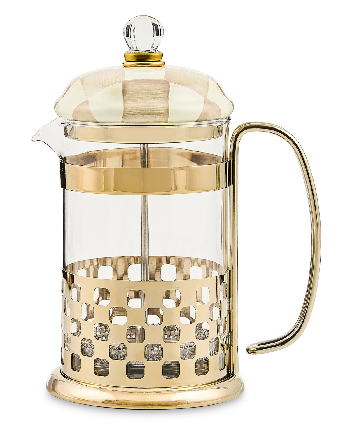 Click here for MacKenzie-Childs Mocha Check French Press prices