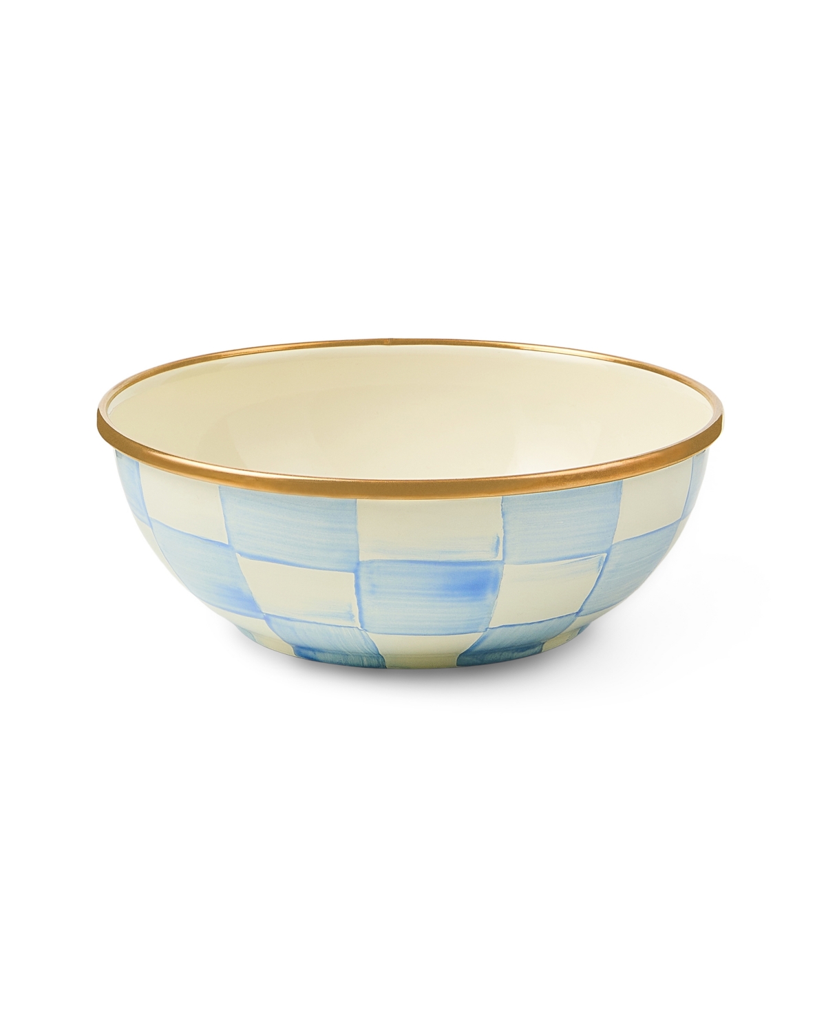Click here for MacKenzie-Childs Check Everyday Bowl - Sky Blue prices