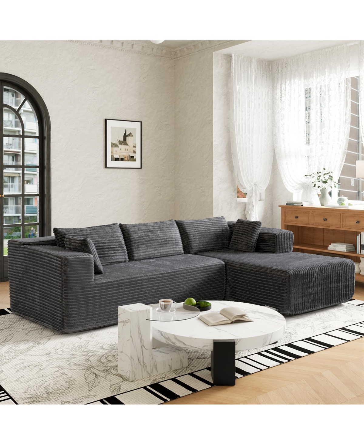 Click here for Famapy 106 Modular Sectional Sofa with Pillows  L-... prices