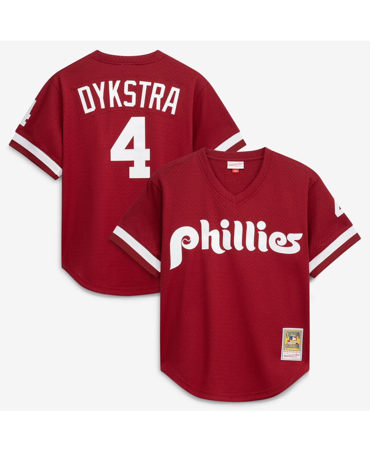 Click here for Mitchell & Ness Mens Lenny Dykstra Scarlet Philade... prices