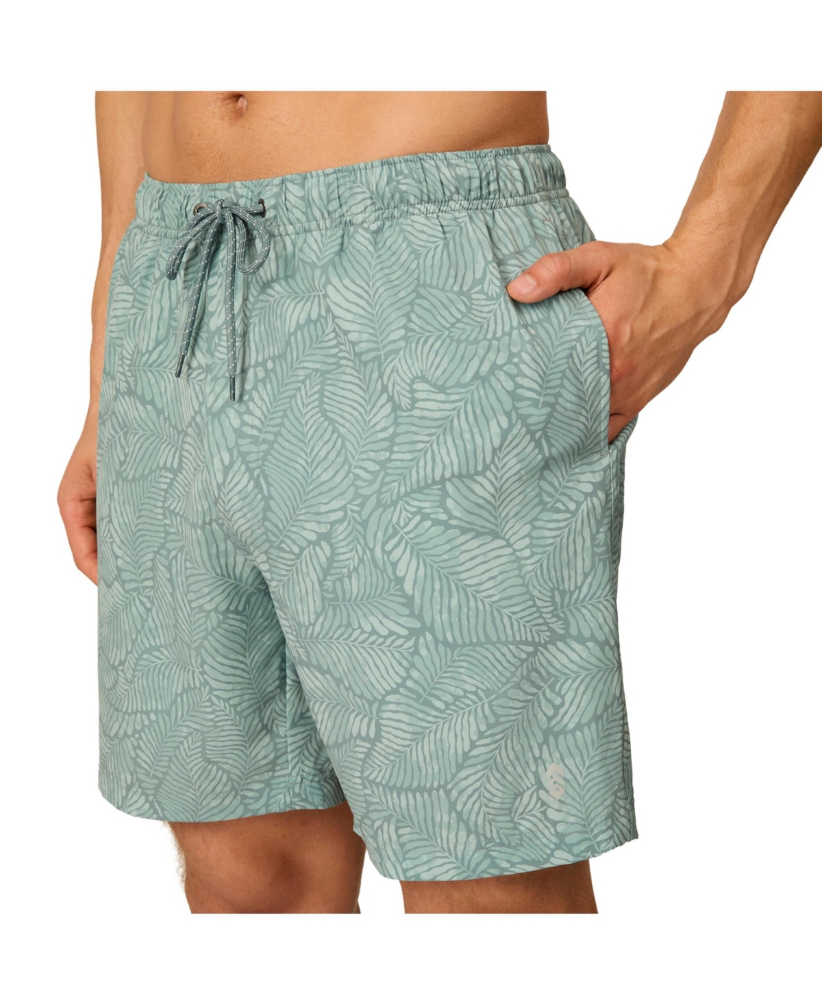 Click here for Free Country Mens Paradise Palm Swim Short - Seawe... prices