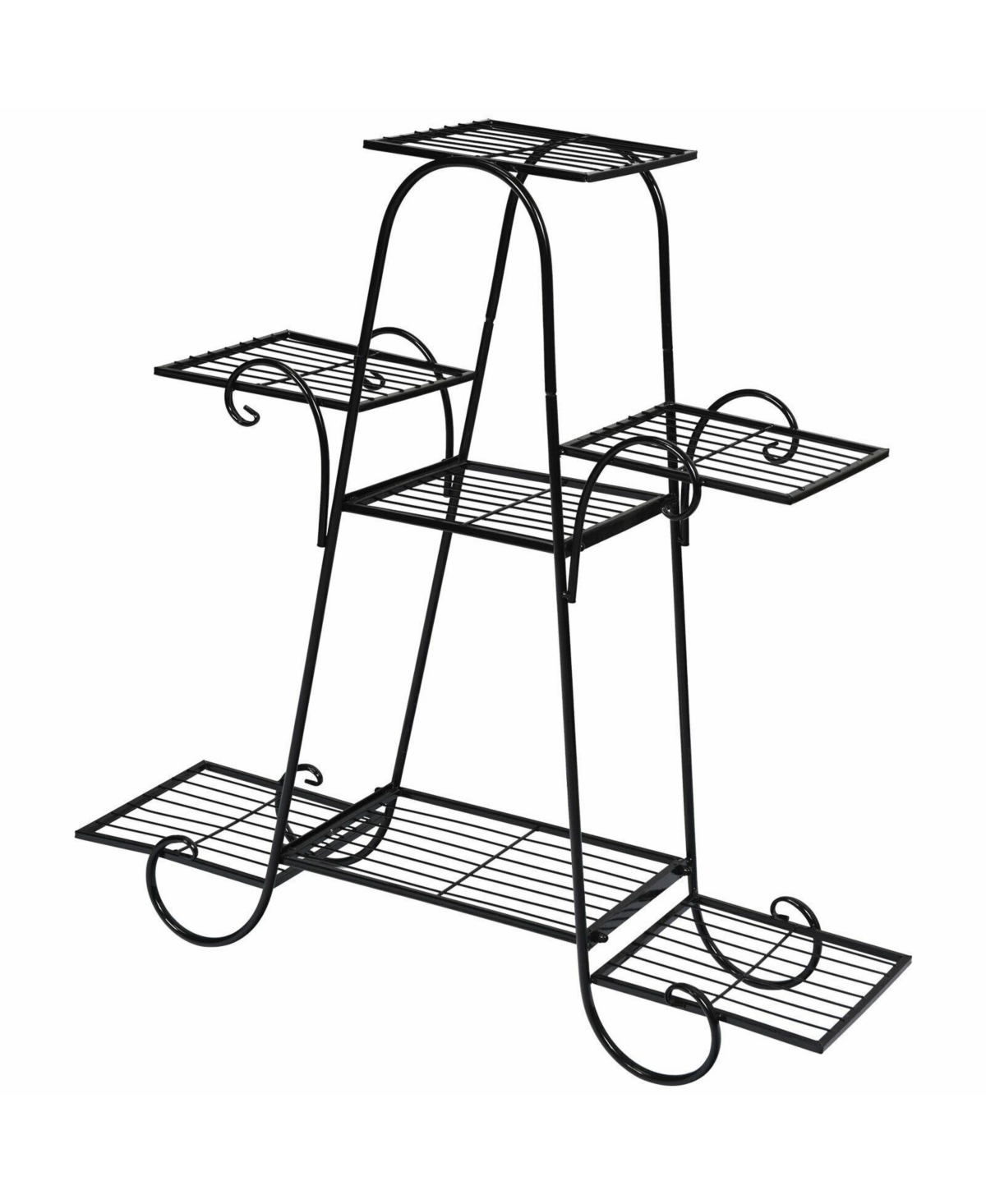 Click here for Sugift 7 Tier Metal Patio Plant Stand - Black prices