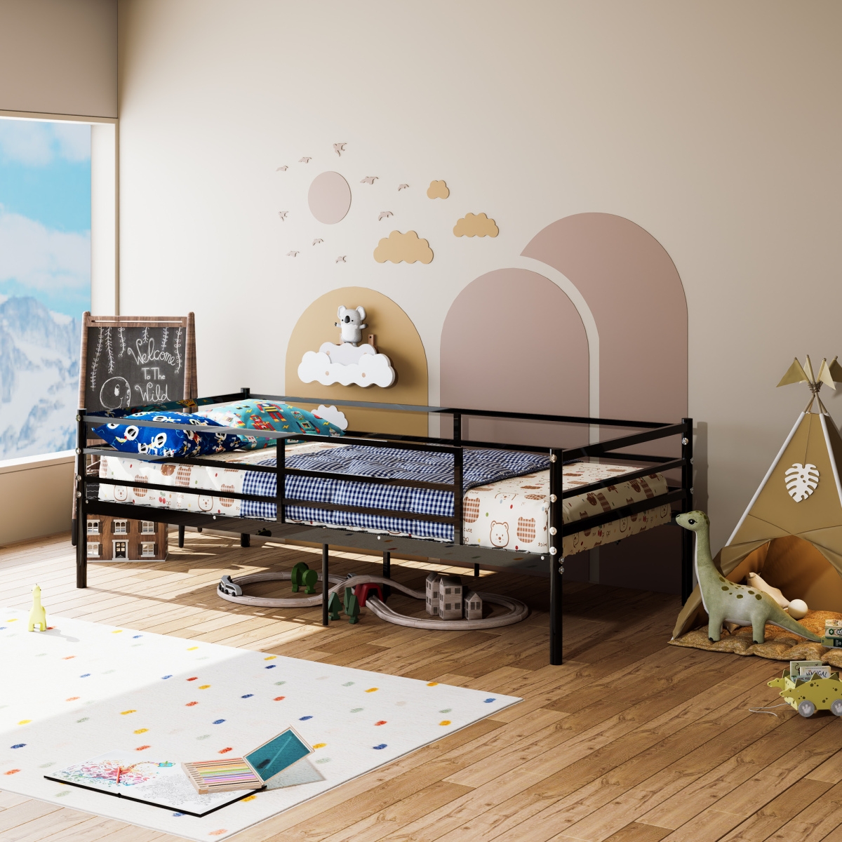 Click here for Streamdale Furniture Classic Metal Platform Bed Fr... prices