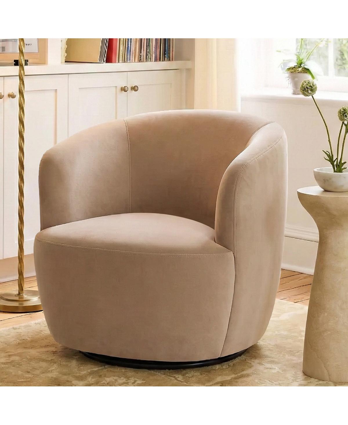 Click here for Maison Boucle Velvet Swivel Barrel Accent Chair 27... prices