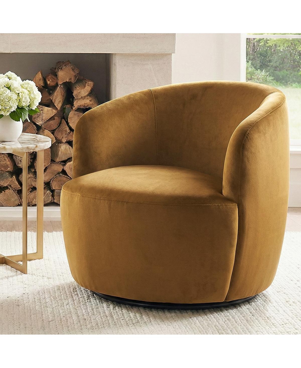 Click here for Maison Boucle Velvet Swivel Barrel Accent Chair 27... prices