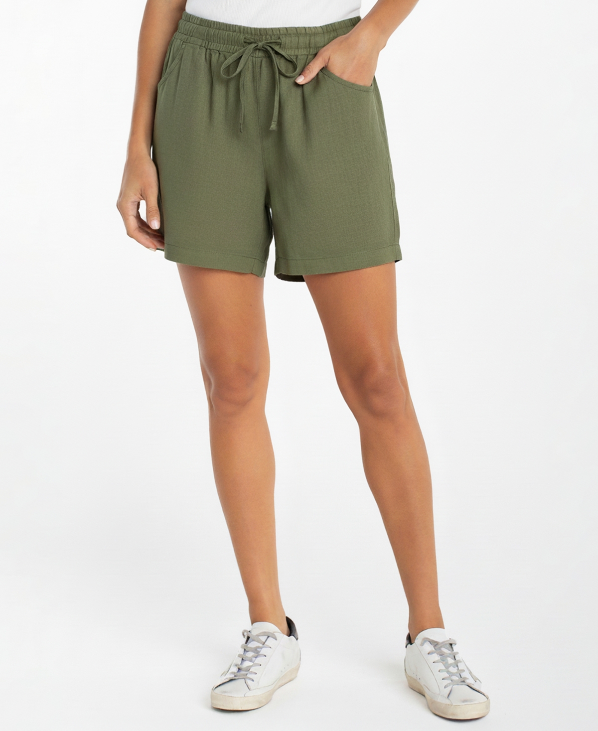 Click here for Liverpool Los Angeles Mid-Rise Pull-On Shorts - Ma... prices
