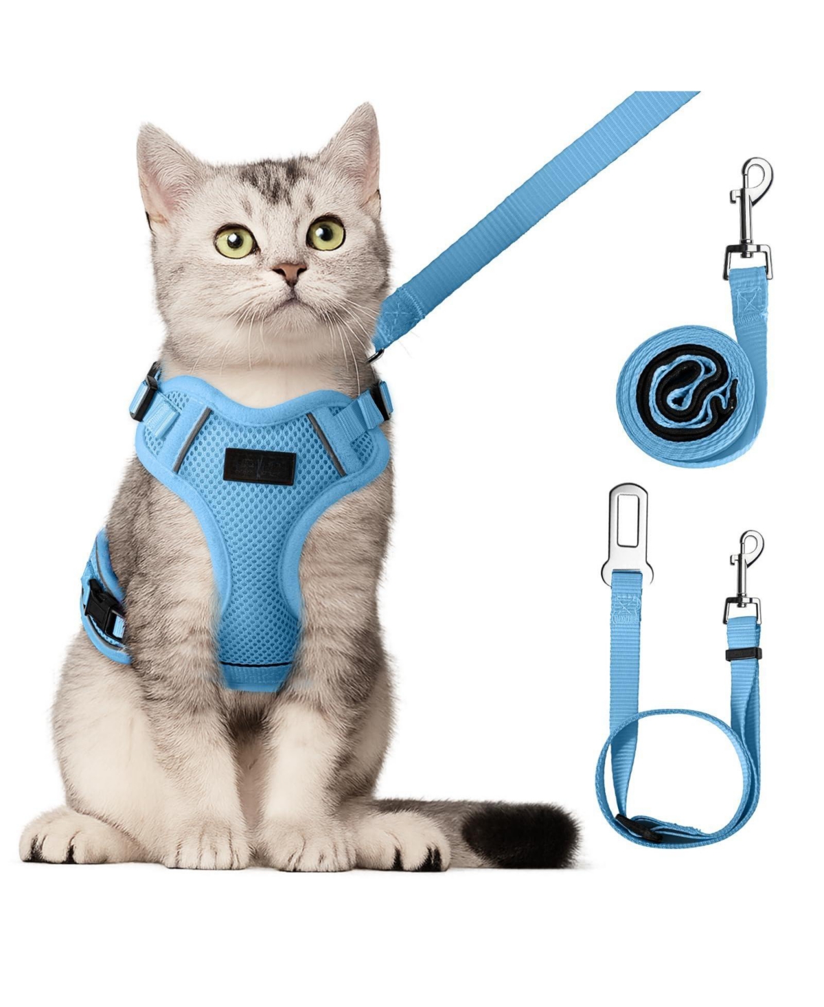 Click here for Aronkl Escape Proof Cat Harness Leash Adjustable B... prices
