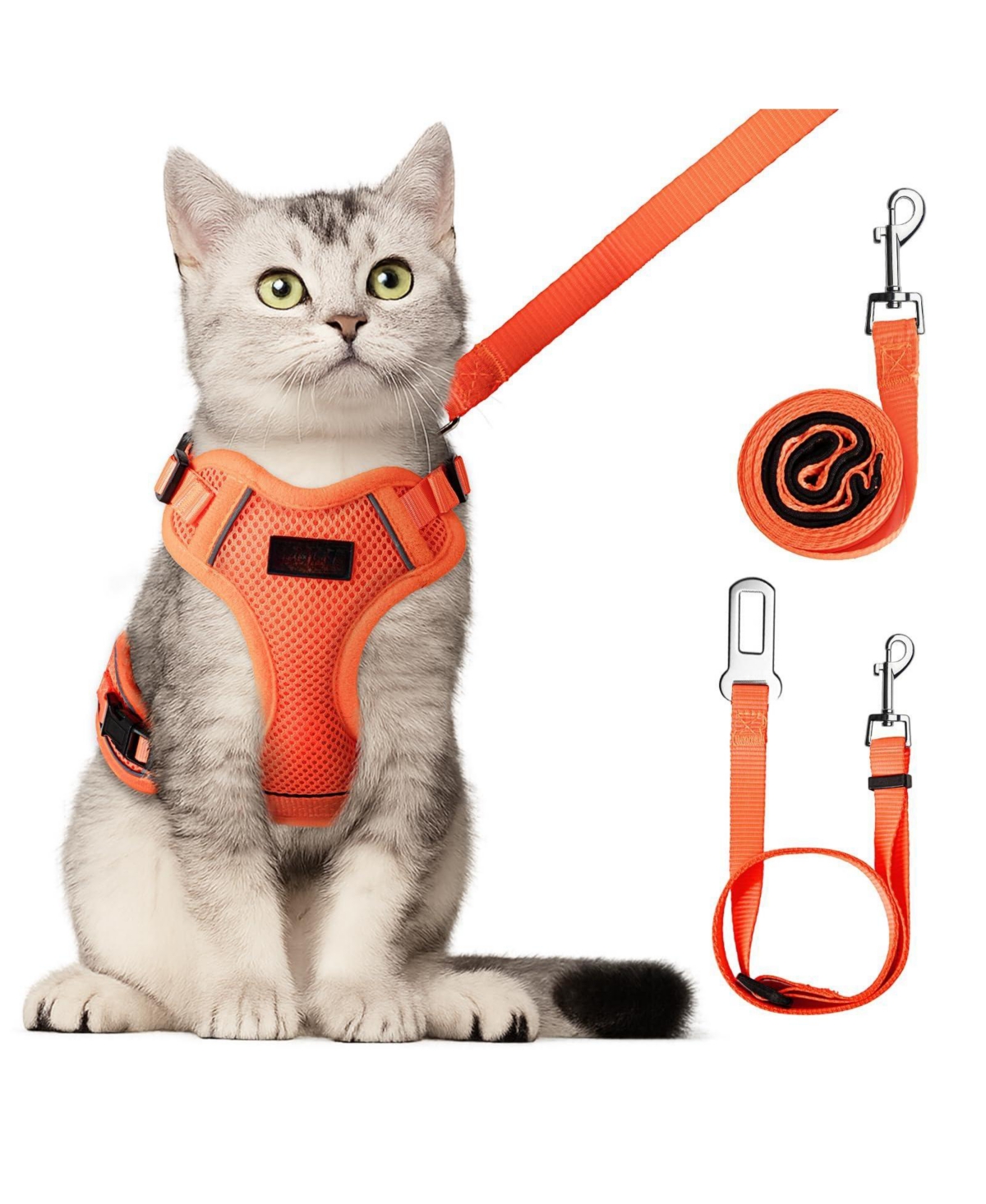 Click here for Aronkl Escape Proof Cat Harness Leash Adjustable B... prices