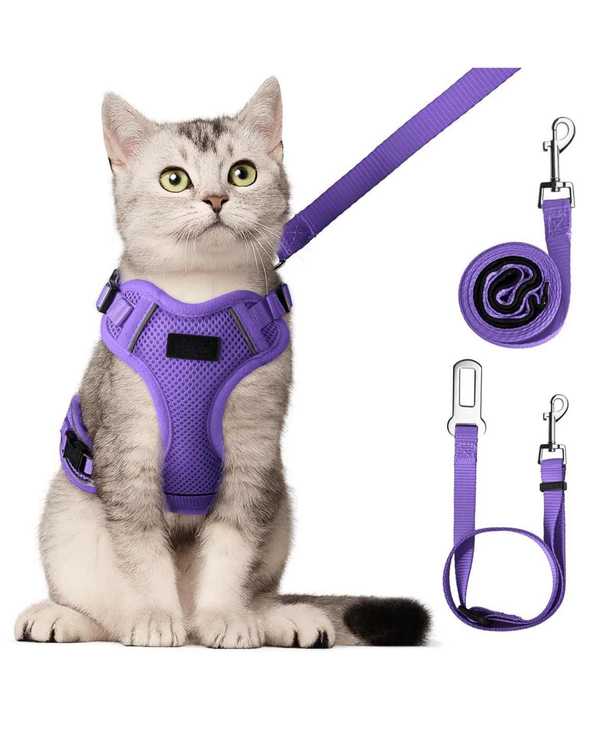 Click here for Aronkl Escape Proof Cat Harness Leash Adjustable B... prices
