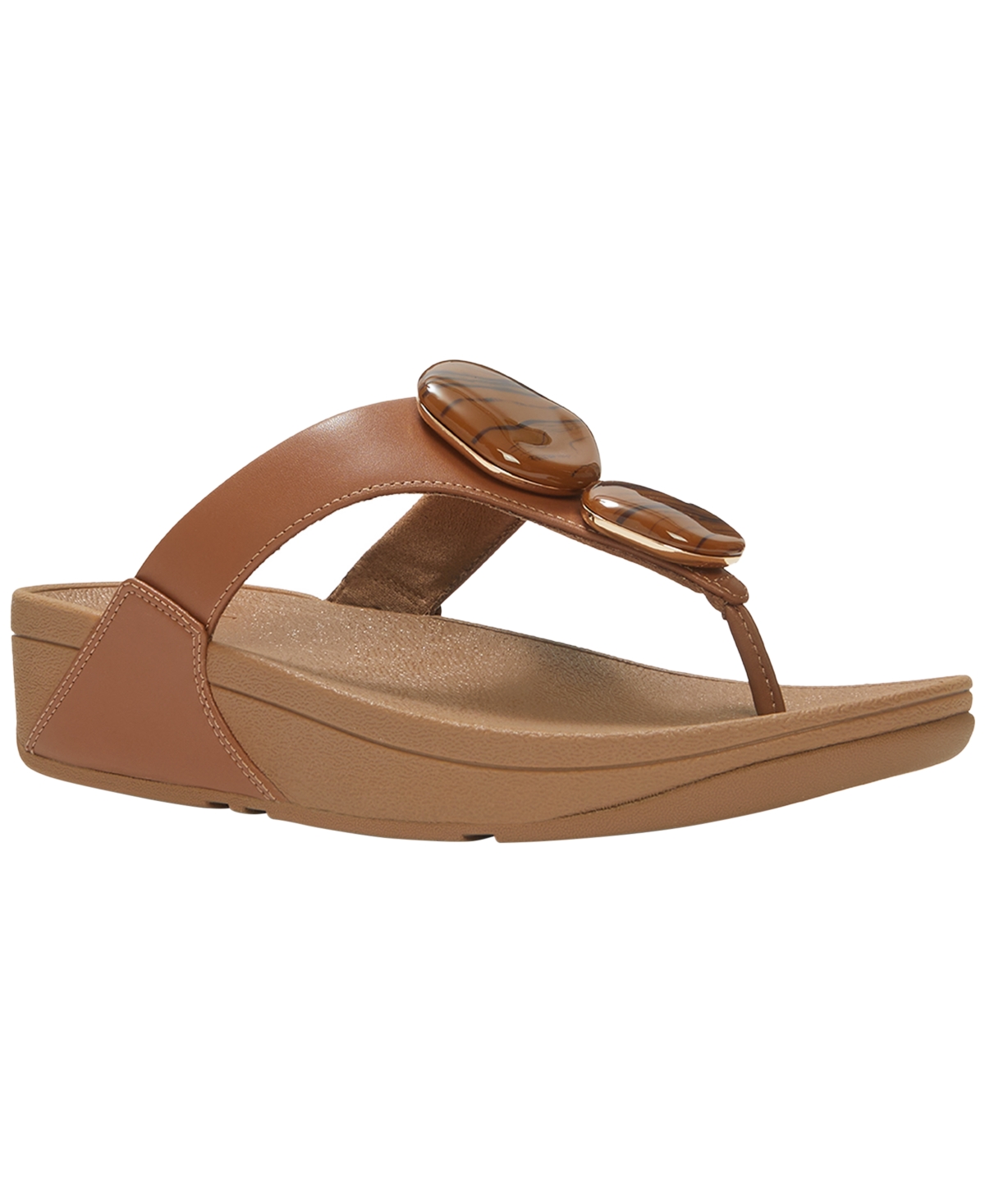 Click here for FitFlop Womens Lulu Marbled-Stone Wedge Sandals -... prices